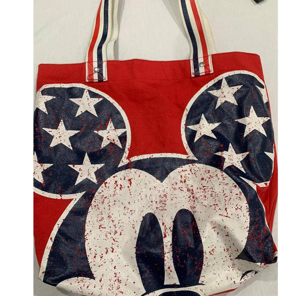 Disney | Bags | Disney Foldable Tote Bag Mickey Mouse Americana ...